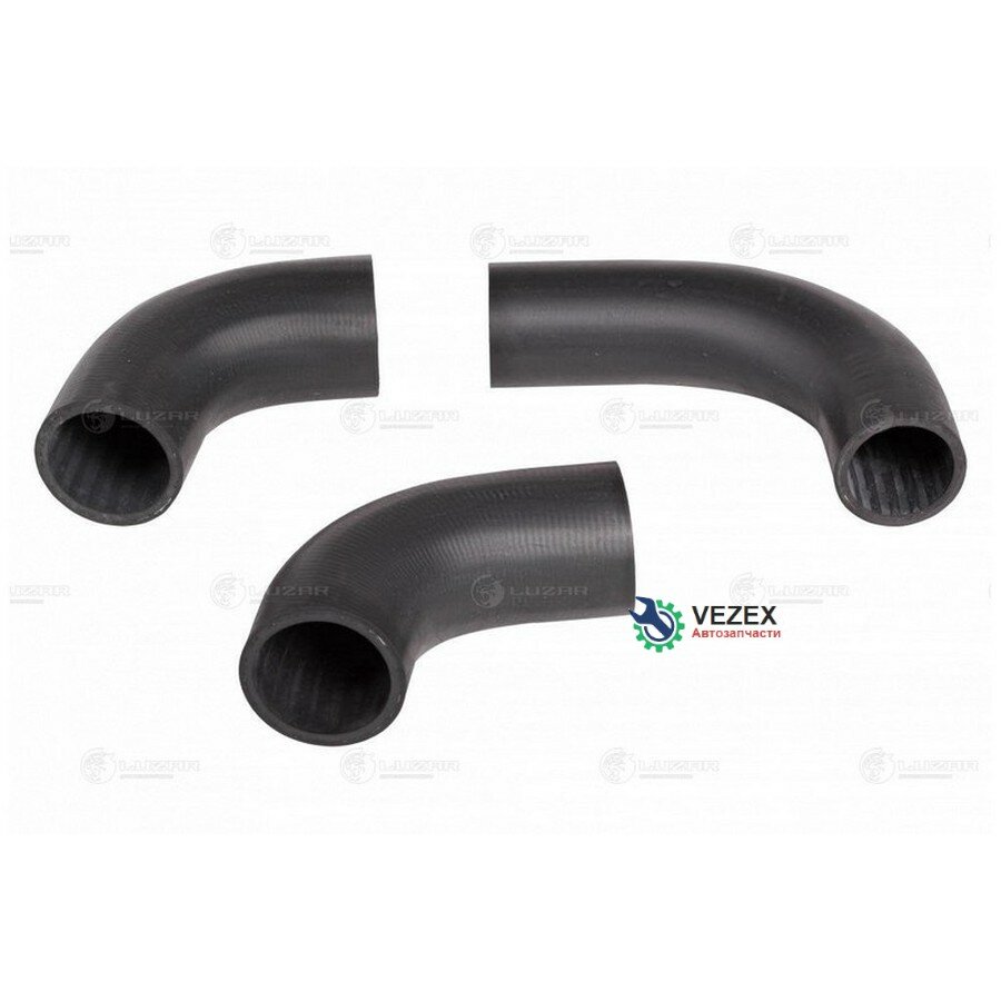 LUZAR LPK0351 Кмпл патрубков охл. для а/м УАЗ 3741 (90 л. с, 417) (EPDM, 3шт.) (LPK 0351)