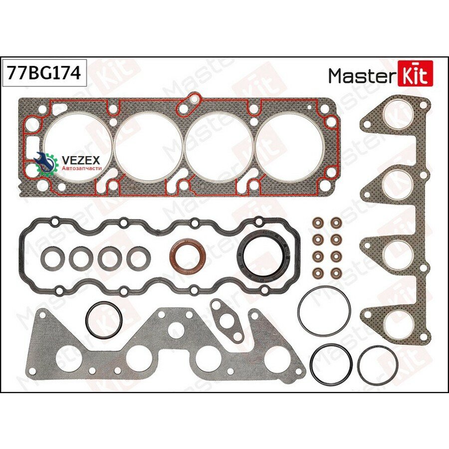 MASTERKIT 77BG174 Комплект прокладок ГБЦ