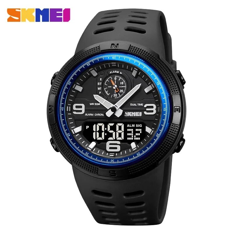 SKMEI 1655 мужские цифровые спортивные часы бронза