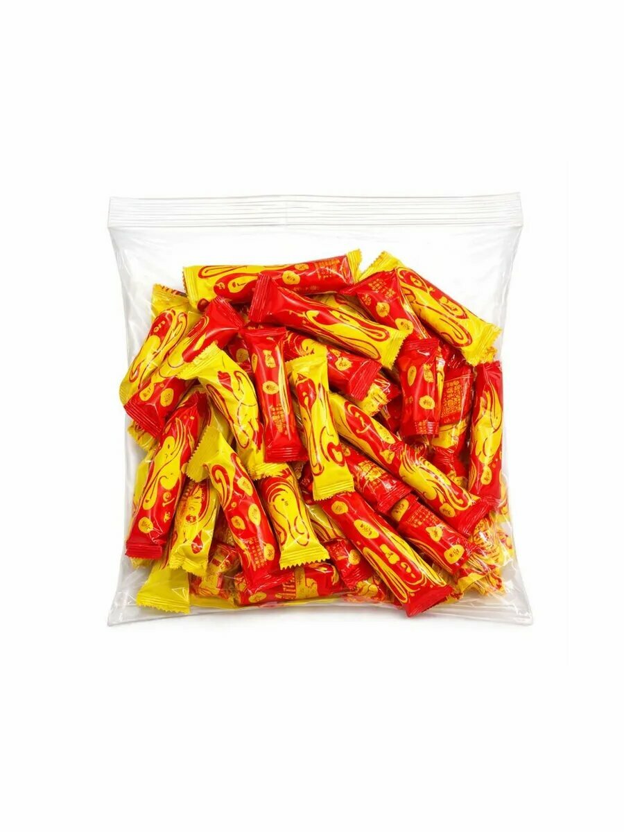 Конфеты хрустящие Дасясу с арахисом и кунжутом красные, 1 кг