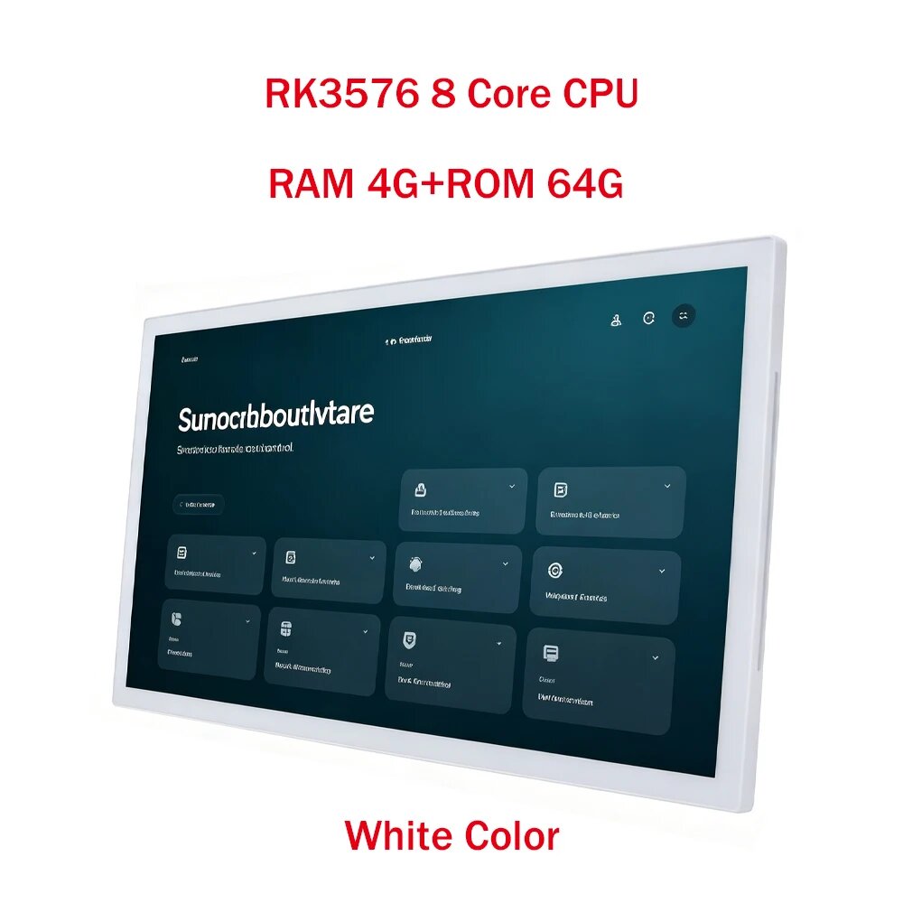 15.6" Android 14 планшет White RK3576S 4G 64G PoE