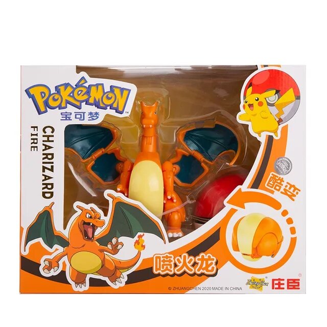 Оригинальные фигурки покемонов из аниме Pokémon: Пикачу, Генгар, Чаризард, Гаярадос, Мьюту, Драгонит, детский набор трансформирующихся игрушек.