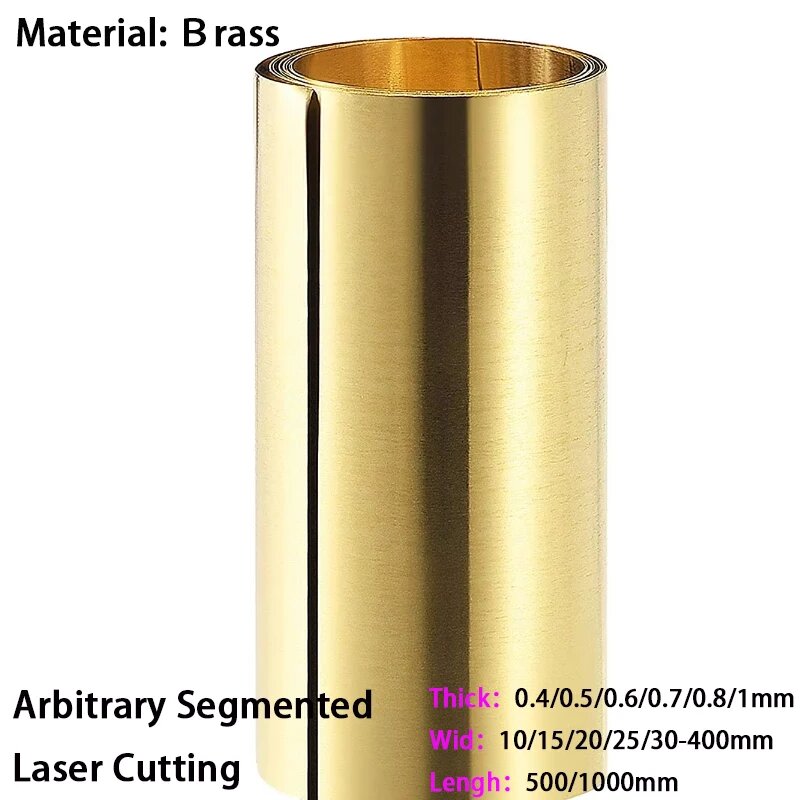 Латунная полоса H62 0.5mmx200mmx1000mm
