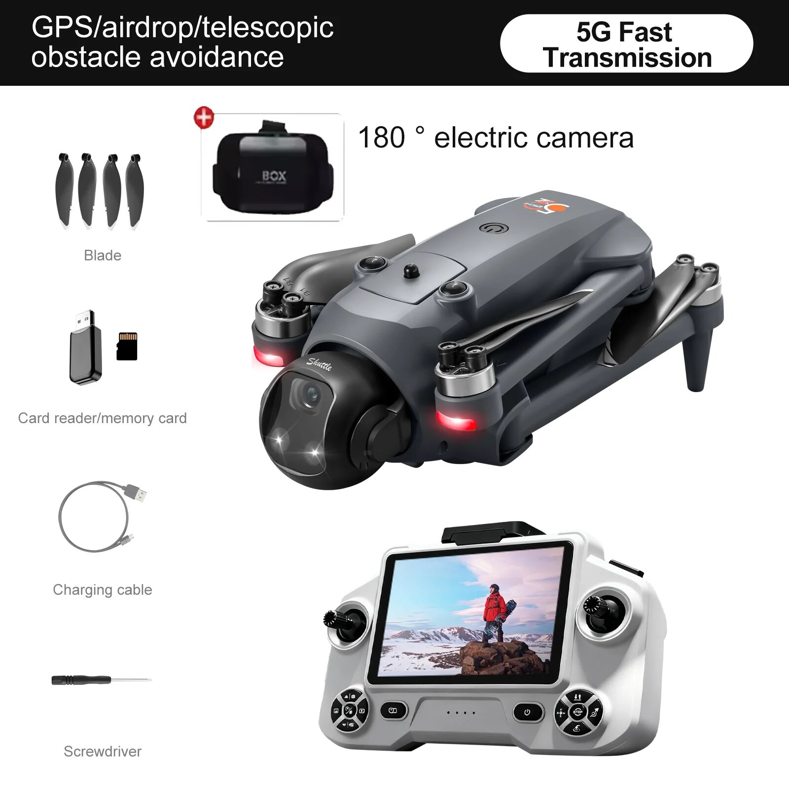 Мини- дрон NEW YL059 с 8K HD камерой, складывающийся квадрокоптер, 5G WiFi FPV, удержание высоты, безголовый режим, одноклавичный возврат, радиоуправляемый дрон, игрушки, подарки