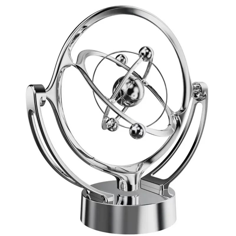 Магнитный вращающийся маятник «Галактика» Battery silver