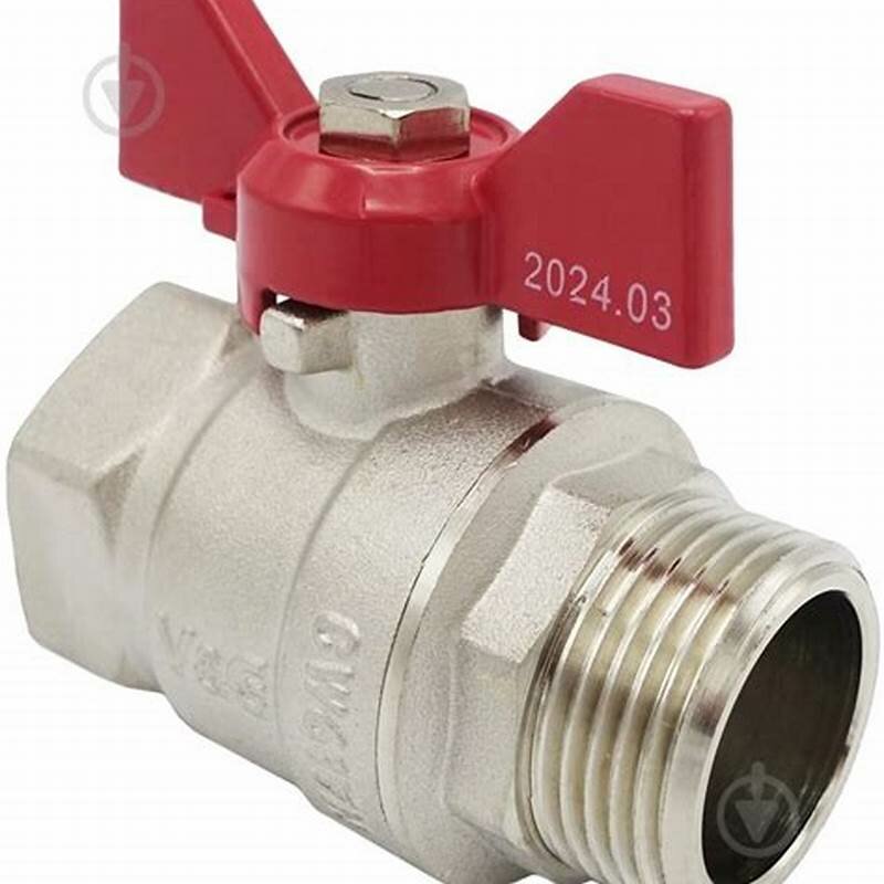 Кран шаровой V&G Optima, наружная/наружная, 1" (бабочка)