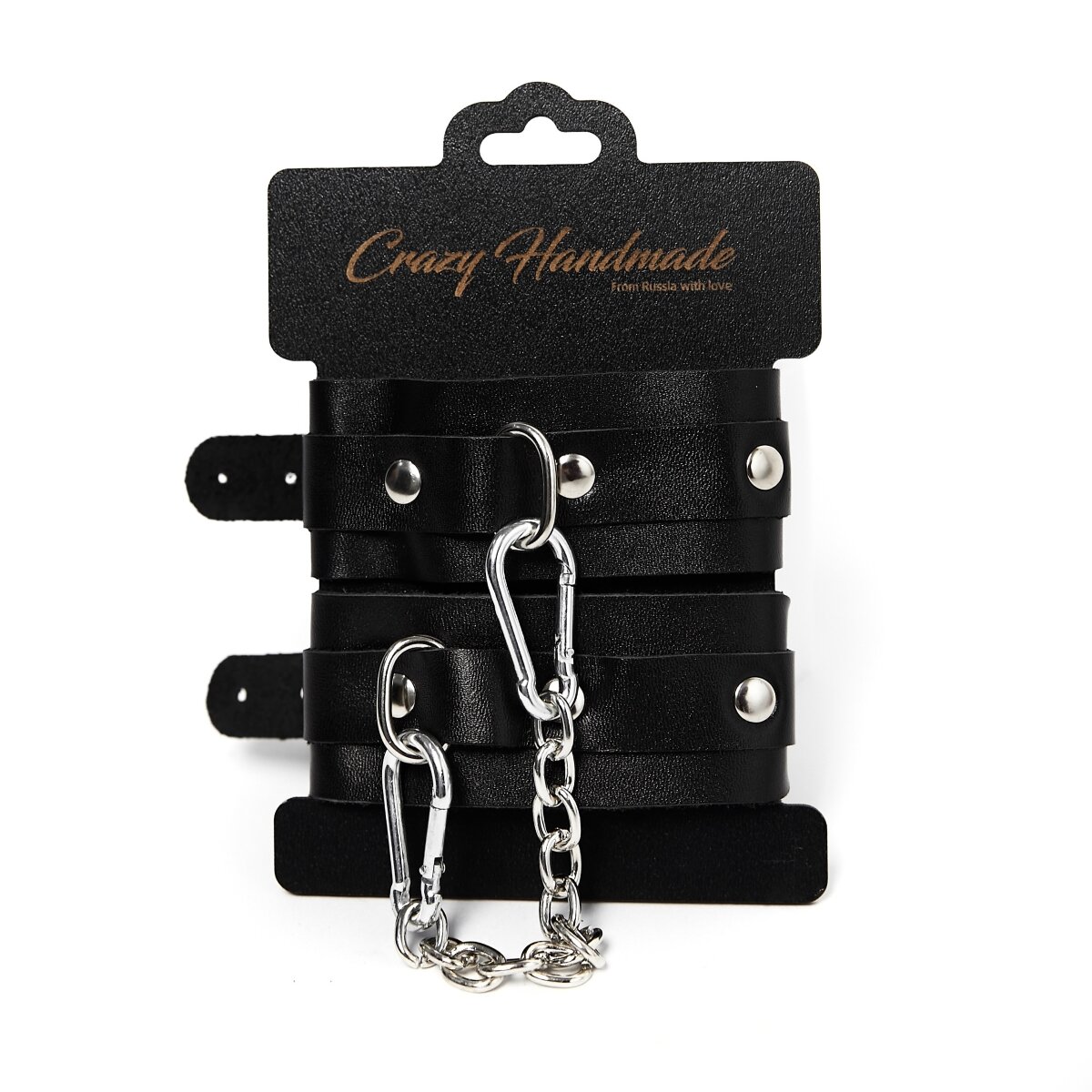 Наручники Crazy Handmade однослойные скругленные