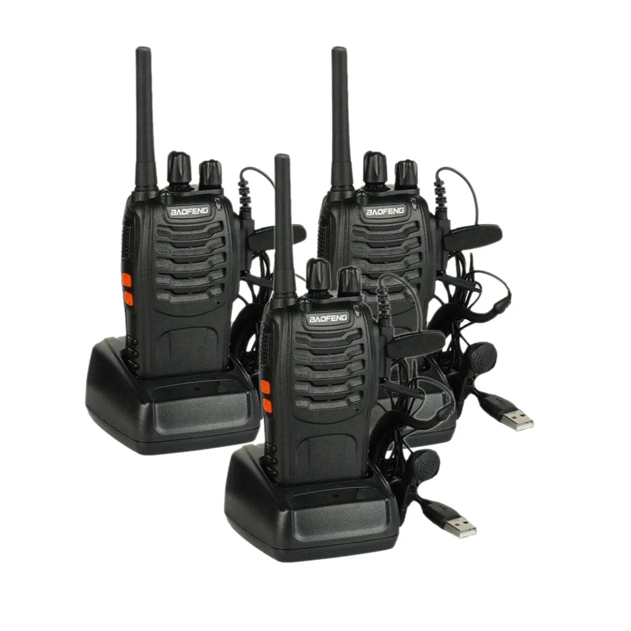 1-10 ШТ БАOFENG BF-888S PMR446/BAOFENG BF-88E PMR446 Обновлённая версия 888S Безлицензионная рация Длинного диапазона Проводниковый рация