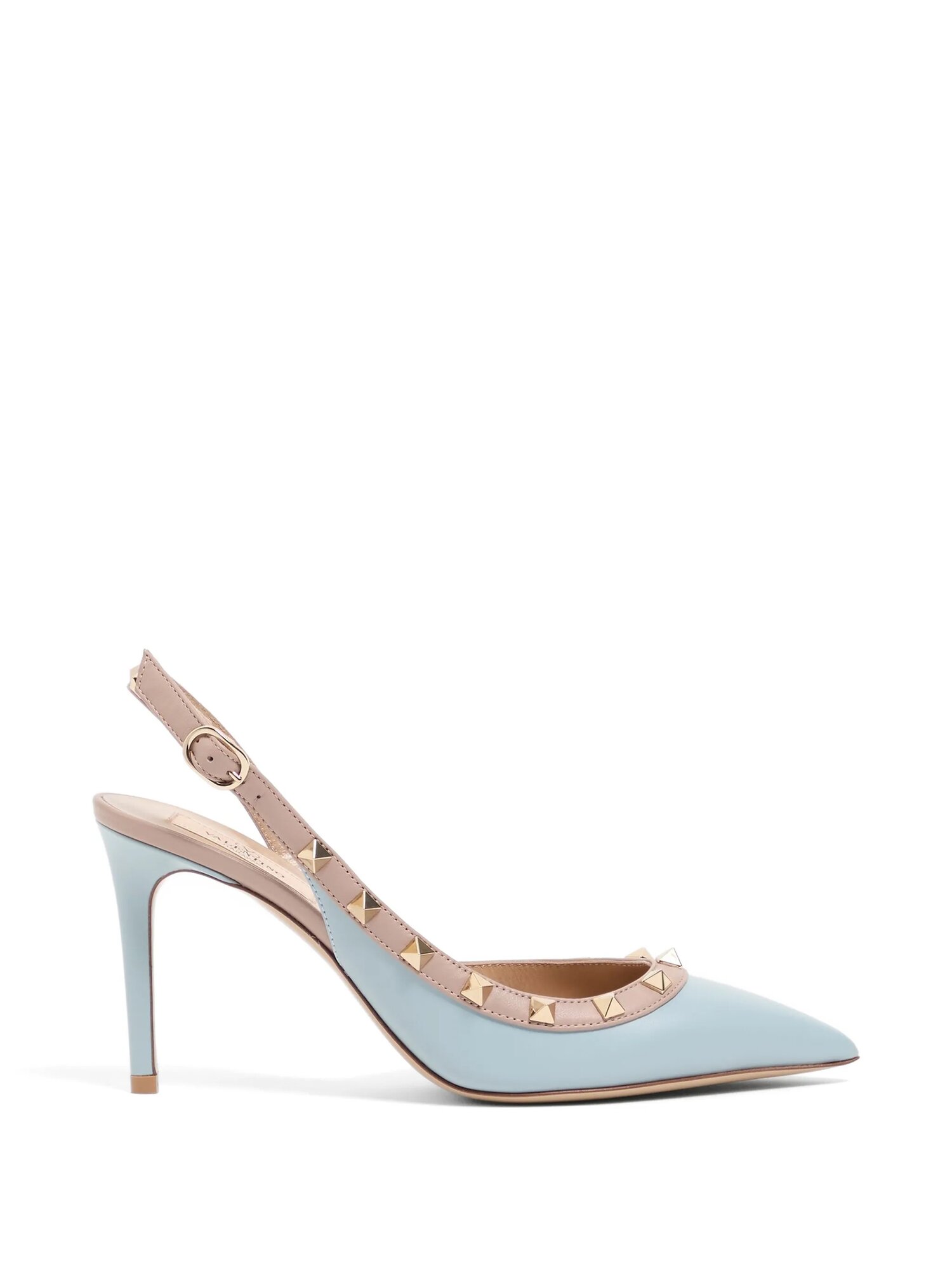 Туфли Rockstud slingback calfskin pumps 85mm 