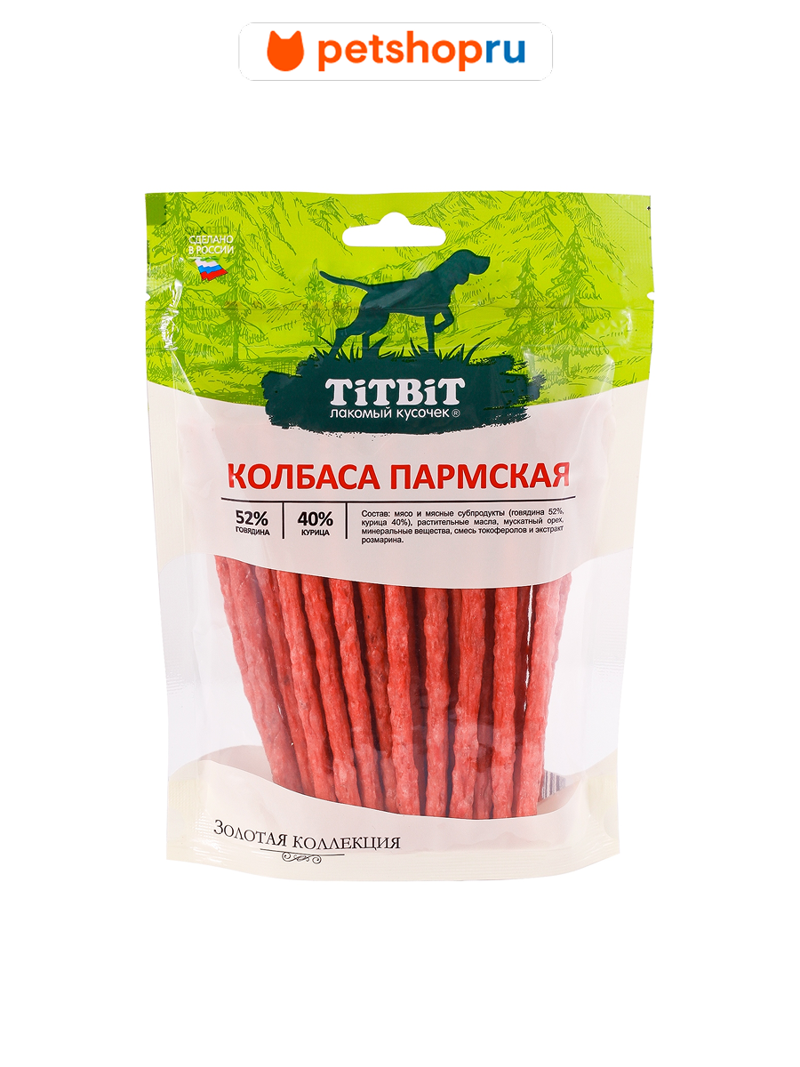 TiTBiT Лакомства для собак Колбаса Пармская, Золотая коллекция, 150 г