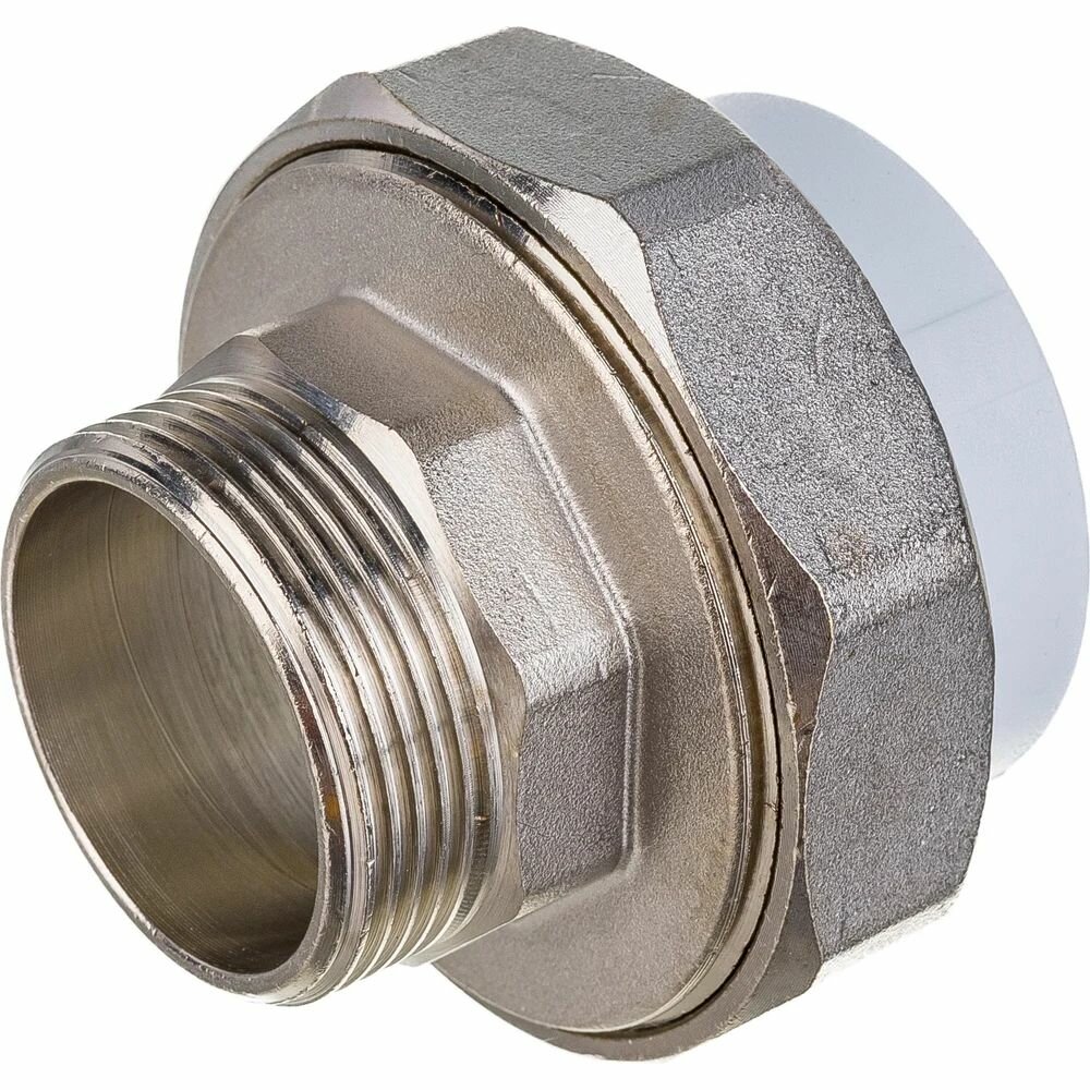 Комбинированная муфта VALFEX PP-R белая, разъем Дн50х1 1/2 НР 10156040 127-0230