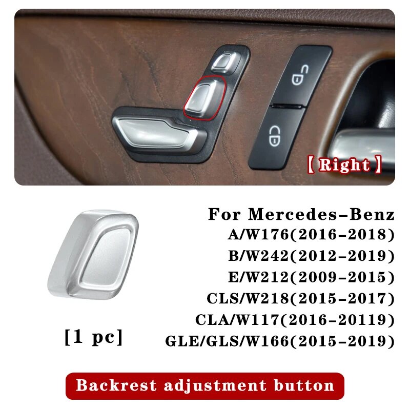 Кнопка подголовника сиденья подходит для Mercedes Benz W166 W212 W292 левая правая R Backrest button