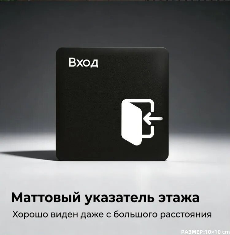 Многофункциональные информационные таблички для установки на двери и стены, размер 10 10 см.