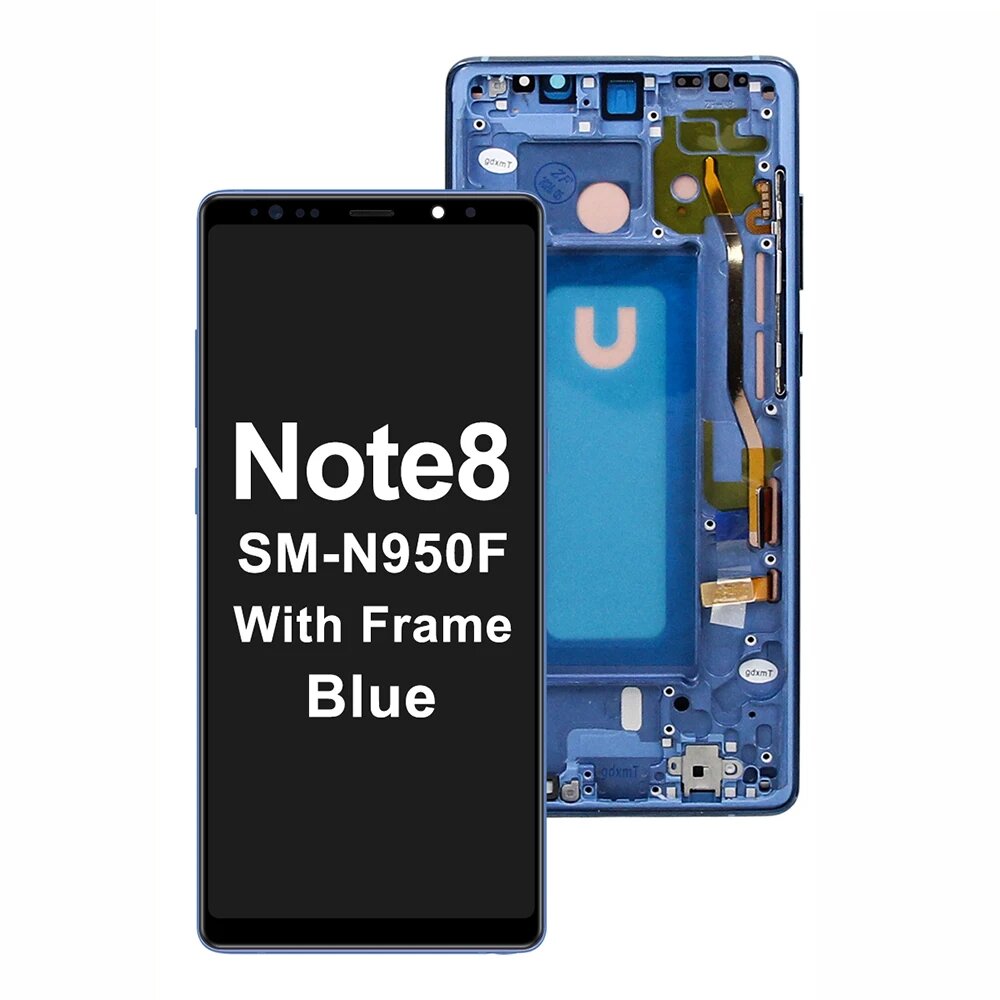 Экран в сборе Samsung Note 8 Blue With Frame