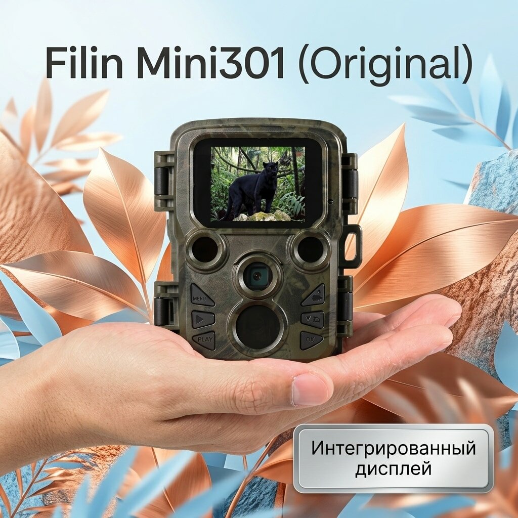 Фотоловушка для охоты: Filin Mini301 - камера видеонаблюдения в лес,