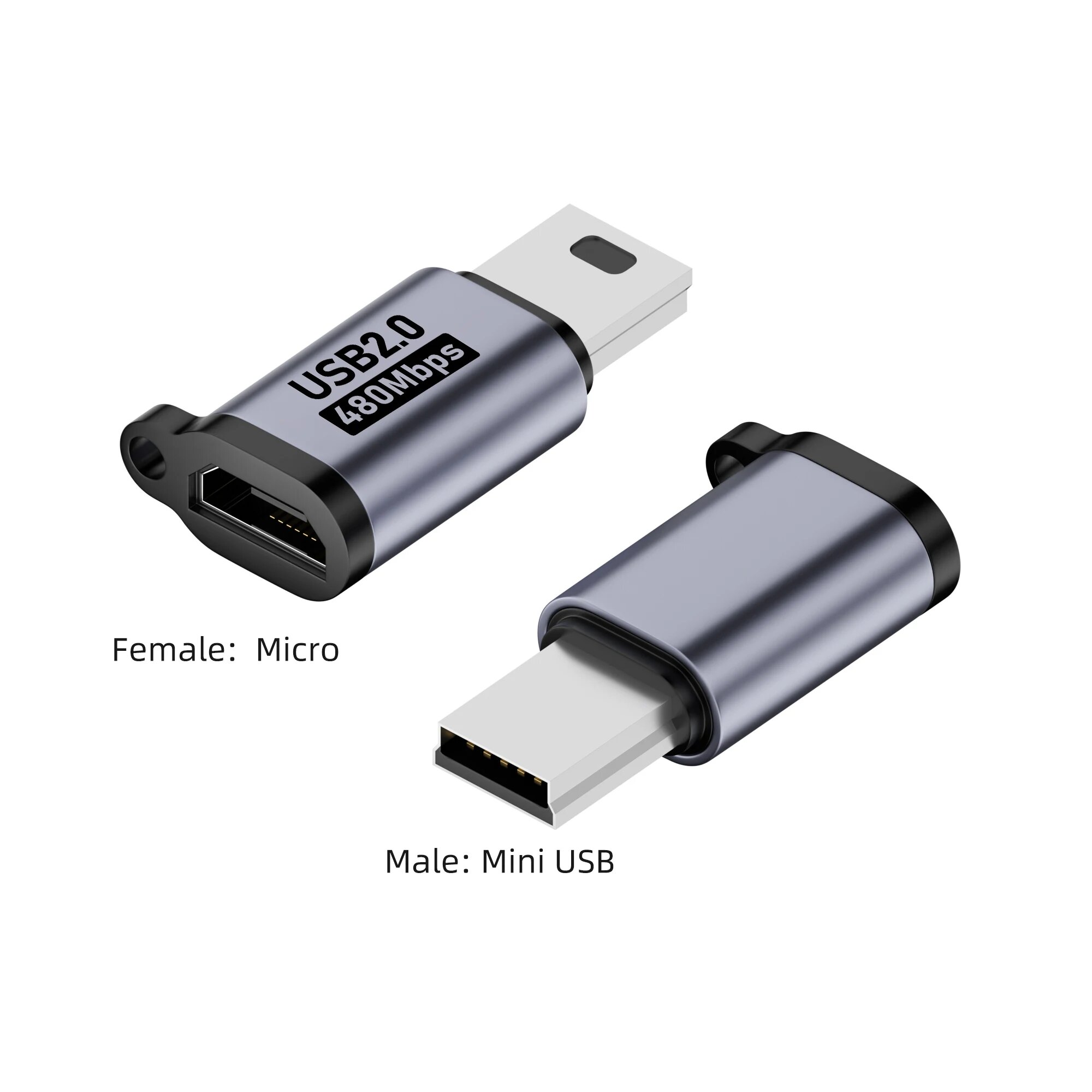 Geris Power Адаптер Type C на Mini USB/Micro USB Micro to Mini USB