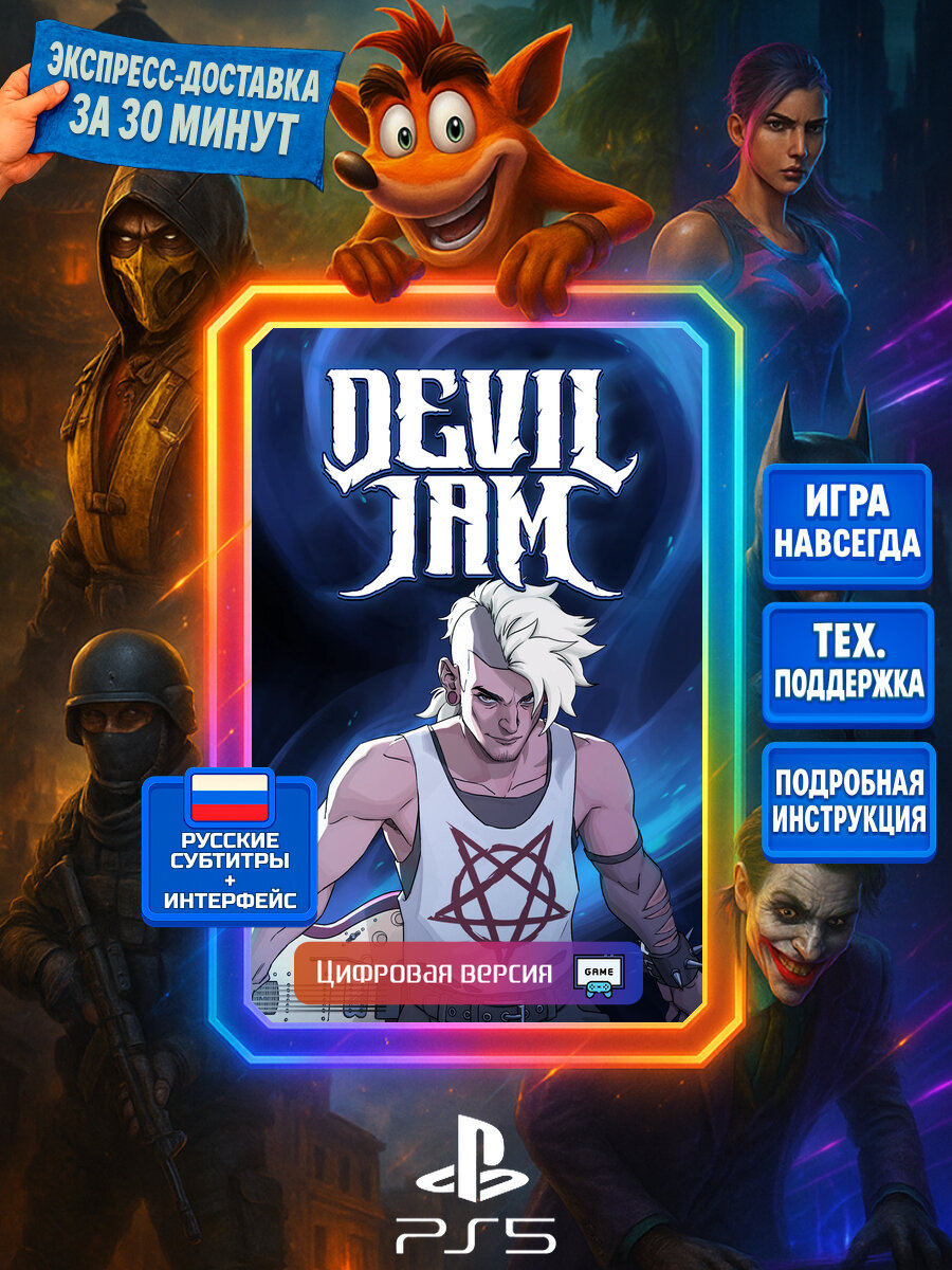 Devil Jam PS5 | Моментальная доставка | Русские субтитры и интерфейс | Боевики