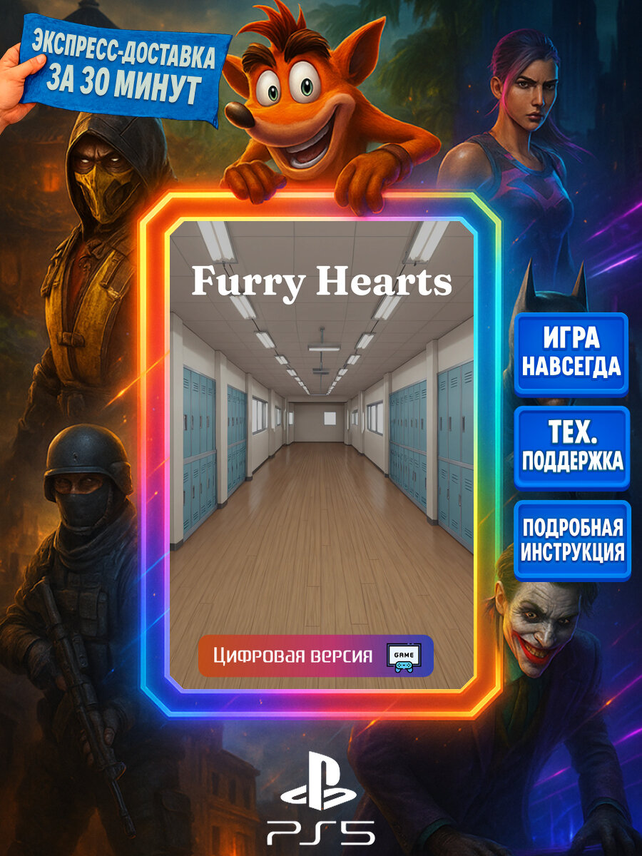 Furry Hearts PS5 | Моментальная доставка | Английский язык | Уникальные