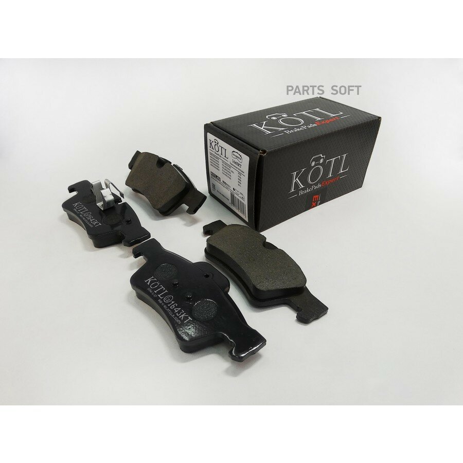 Колодки тормозные дисковые задние к-т MERCEDES-BENZ W164 ML 05>/W251 R-CLASS 06> от официального дистрибьютора, KOTL, артикул 1643KT