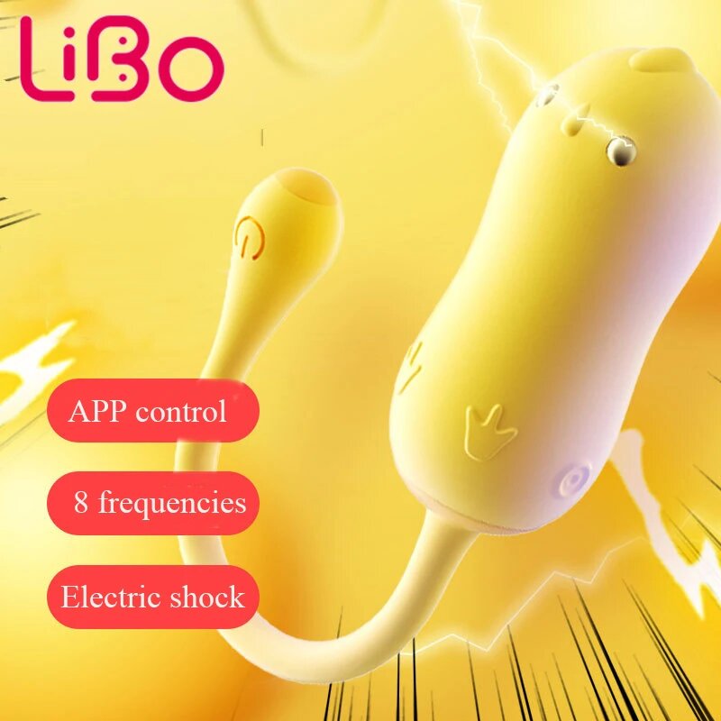 Вибратор LIBO с электрошоком Женский, массажер с дистанционным управлением через приложение для мастурбации, вибрирующее яйцо для точки G, вагины, клитора, секс-игрушки