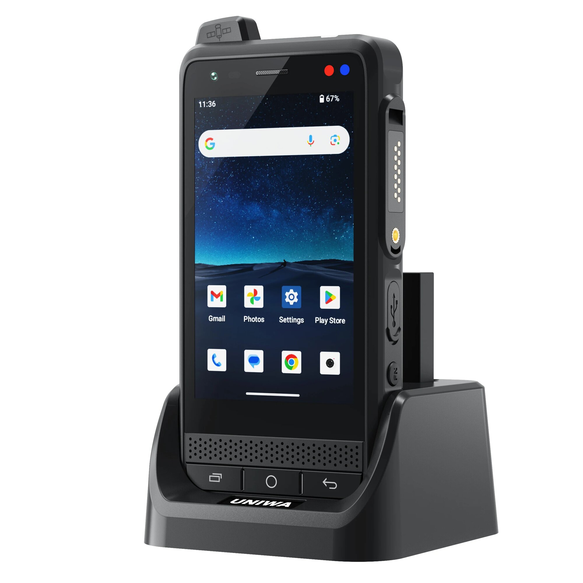 Прочный PDA-терминал UNIWA F400 с поддержкой 4G, глобальной сетевой связи, функцией Charging dock