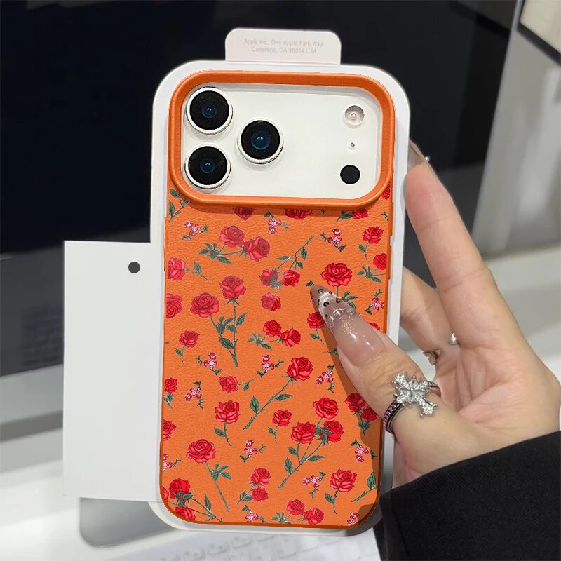 Чехол для iPhone 16 Pro Max, оранжевый, B482