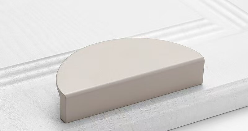Ручки для шкафов алюминиевые полукруглые 2 шт Light gray(a pair)