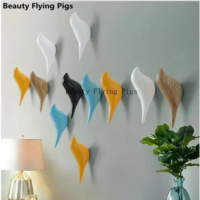 Золотой декоративный крючок Beauty Flying Pigs 13x4 см