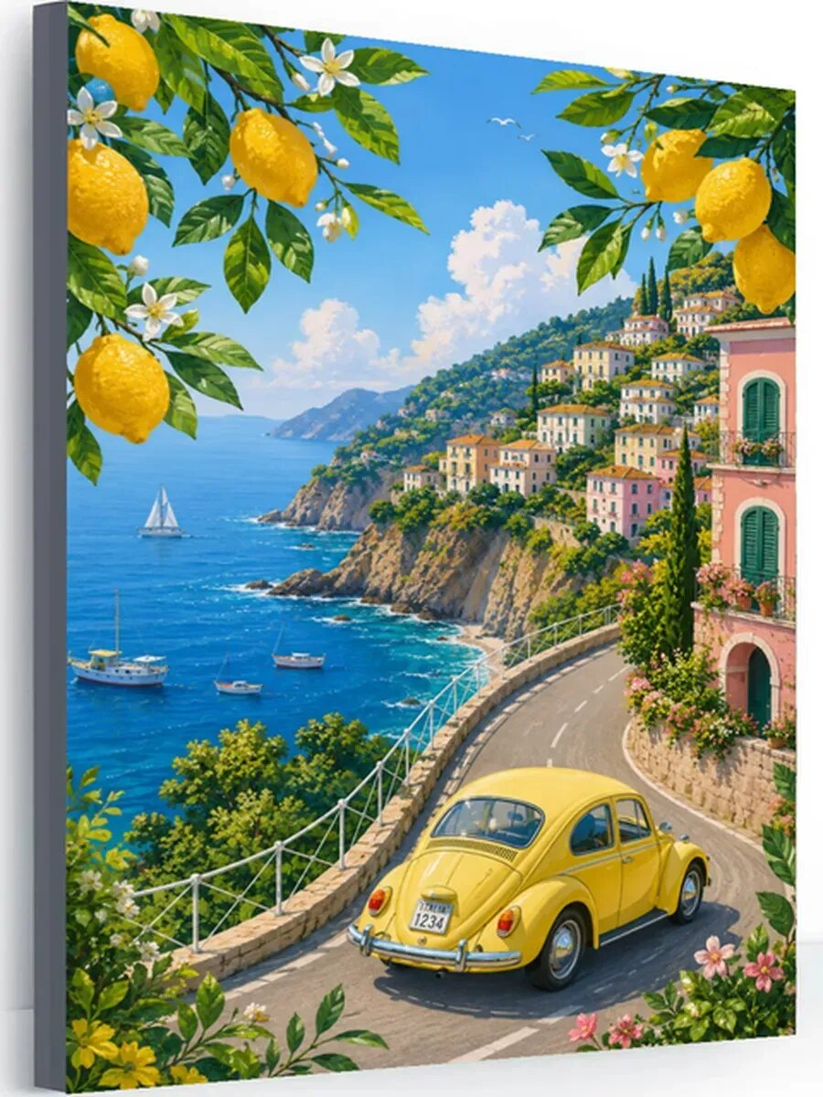 Картина на стену для интерьера "Морской пейзаж", на подрамнике, 40 x 50 см