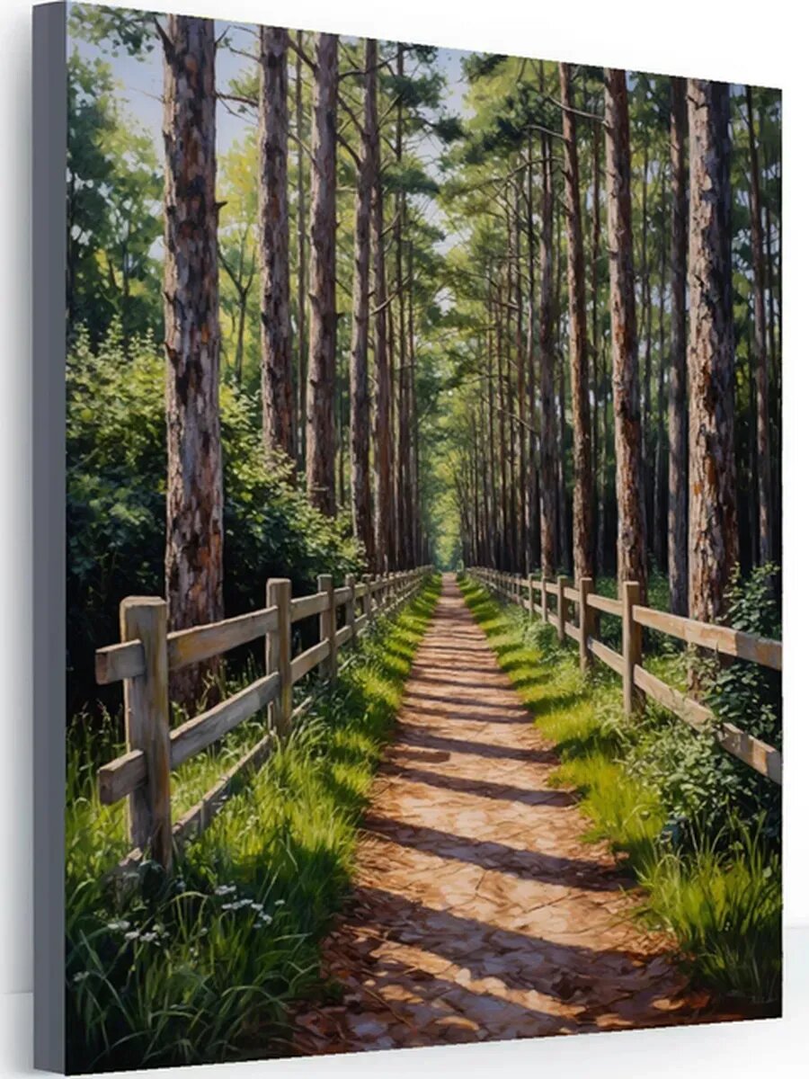 Картина на стену для интерьера "Природа лес", на подрамнике, 40 x 50 см