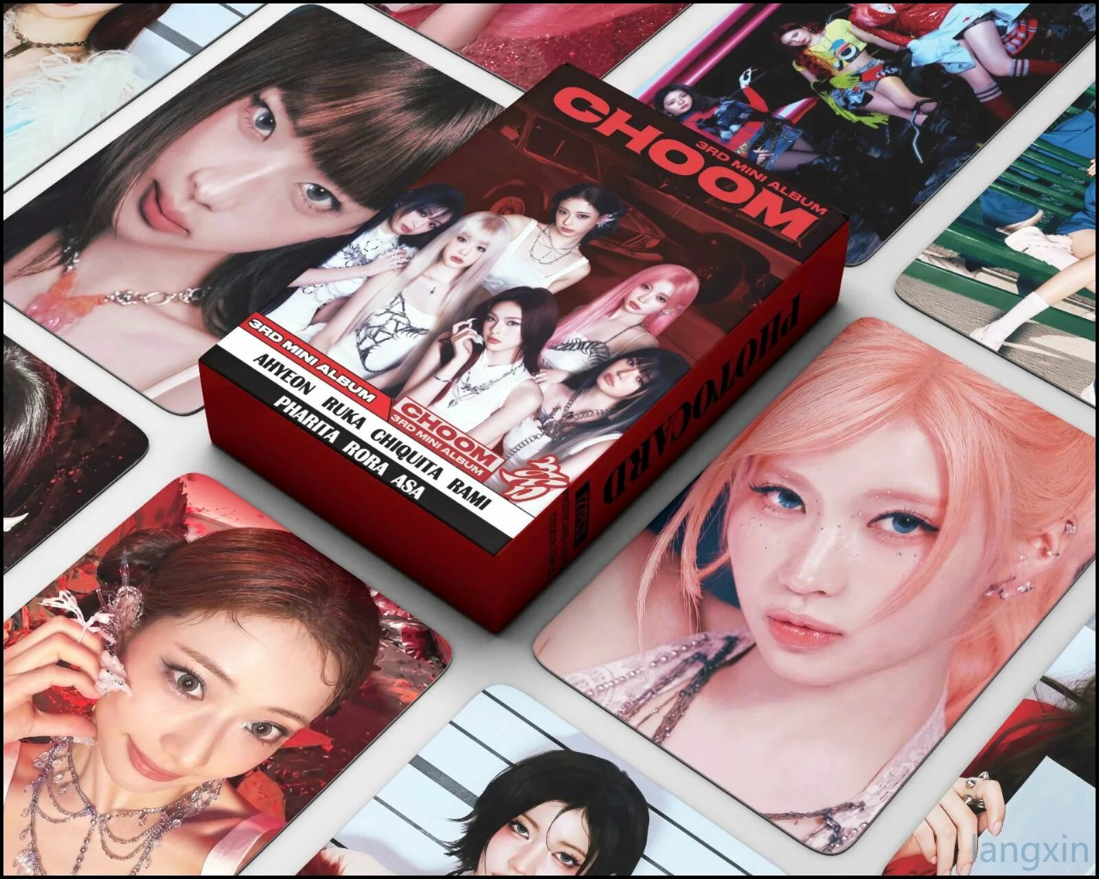 127шт/коробка BABYMONSTER Фотокарточки CHOOM Карты kpop BABYMONSTER карточка CHOOM Коллекционная