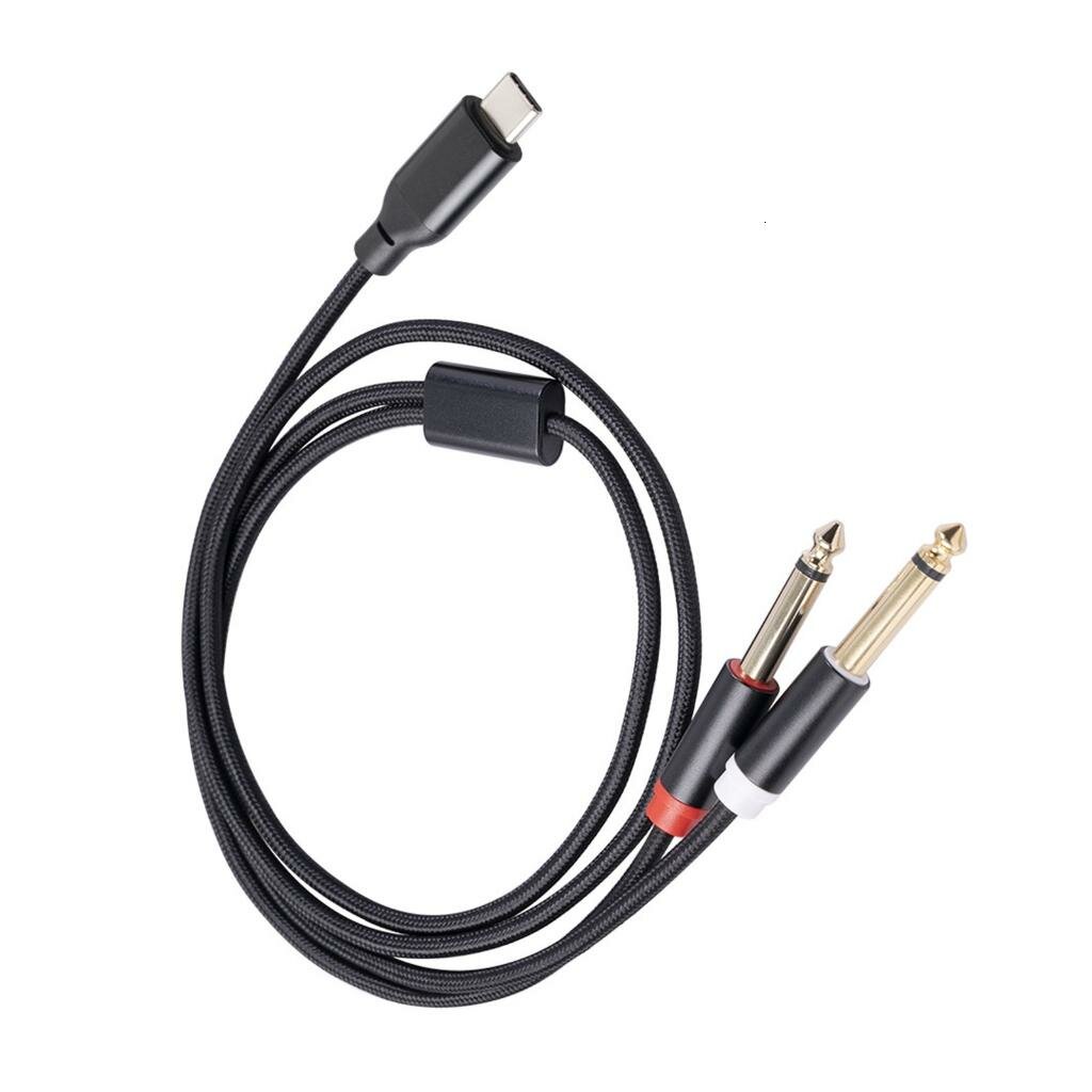 USB-C на 6,35 мм TRS кабель с цифровым чипом, 1 метр