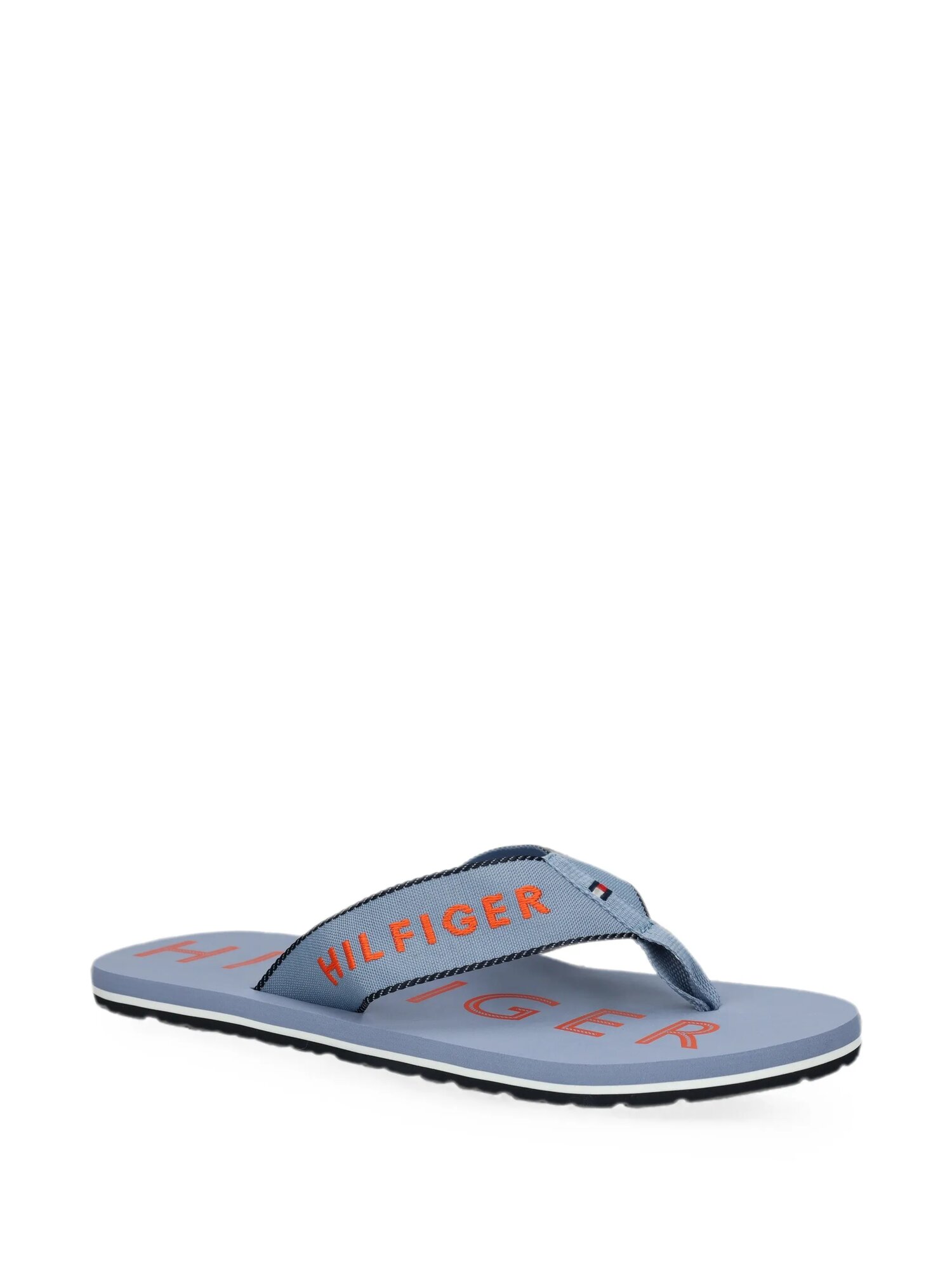 Шлёпанцы TOMMY HILFIGER Logo-embroidery flip-flops, размер 42 EU — фото 1