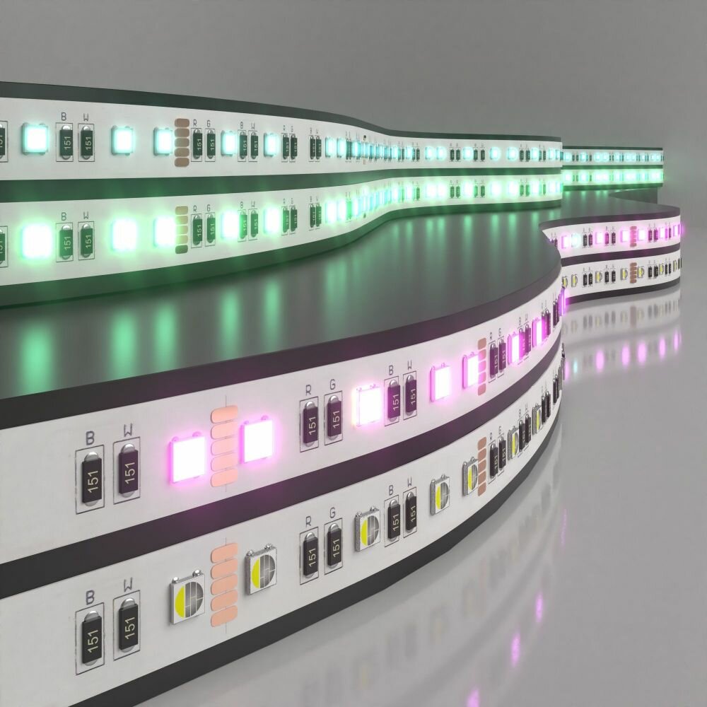 Elektrostandard 5050 24V 60Led 24W IP20 RGBW / Лента светодиодная 60Led 24W IP20 RGB 6500K холодный белый Электростандард.