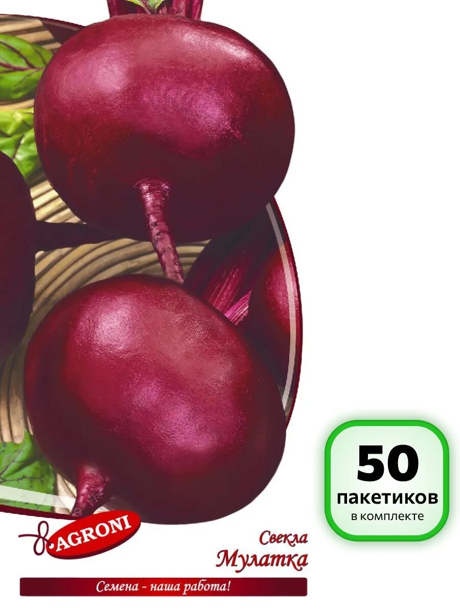(50 шт.) - Семена Свекла столовая Мулатка (2,0г)