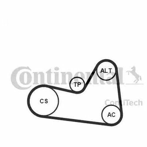 Комплект ремня поликлинового Contitech 6PK1020EXTRAK1