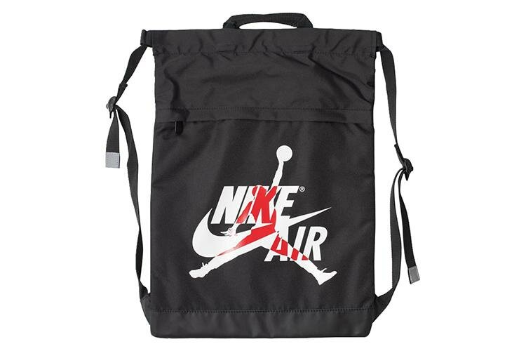 Спортивная сумка-рюкзак унисекс Jordan Polyester Gym Bag Backpack Regular, Black, 7466356