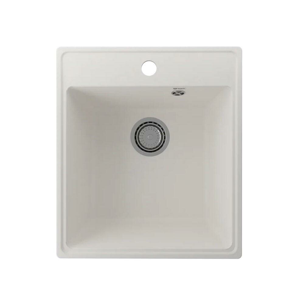 Мойка для кухни Ulgran Quartz 42,5х48,5 Forte 425-01 жасмин, 1 чаша, кварцевый композит