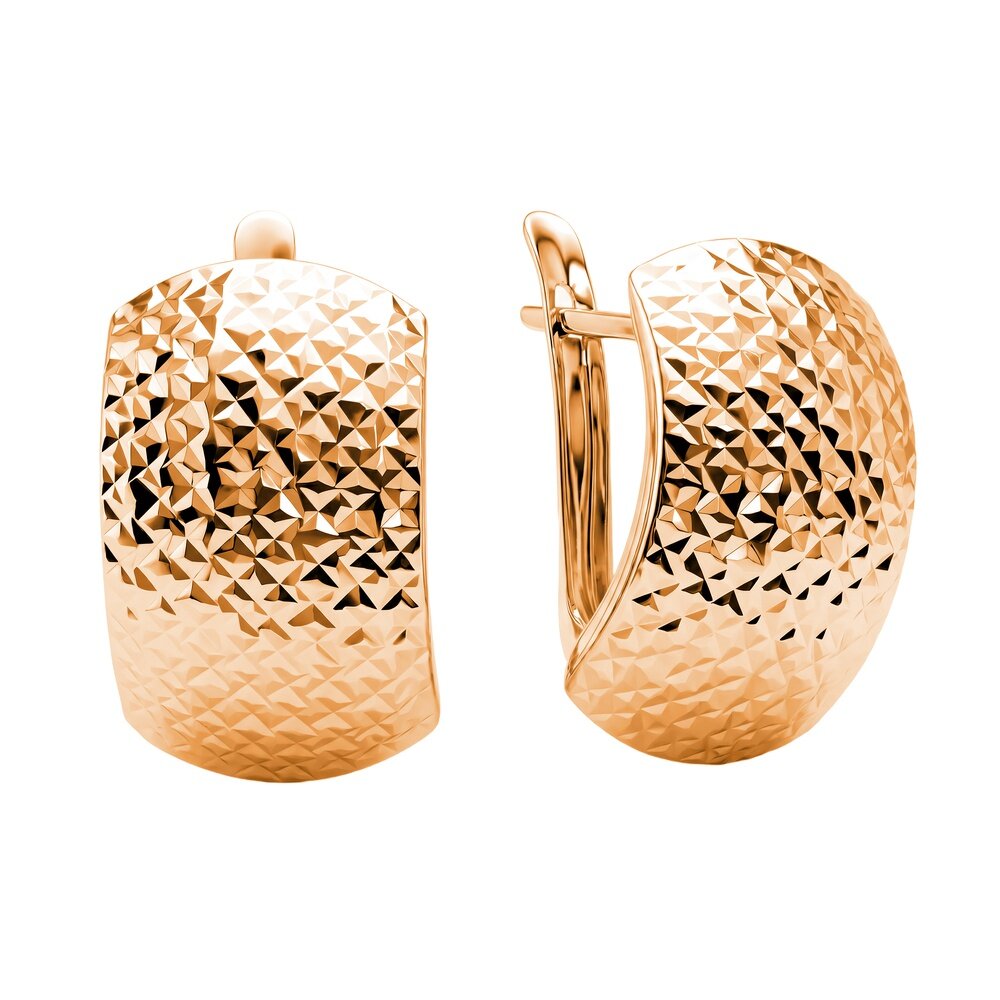 Серьги, красное золото, 585 проба