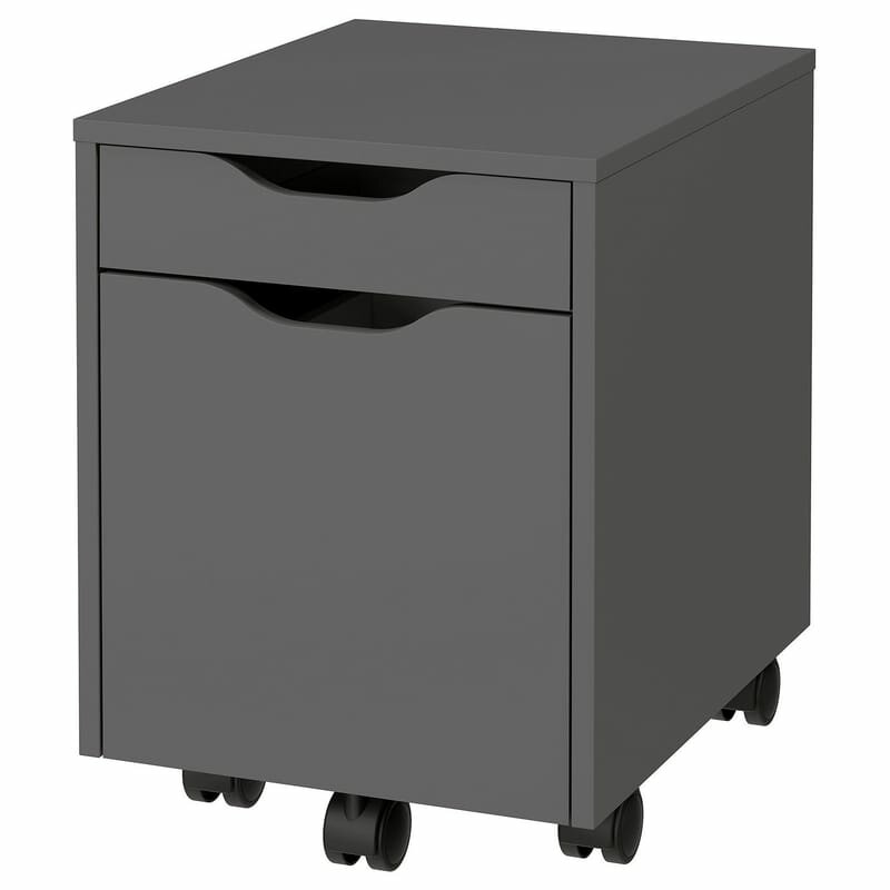Комод IKEA ALEX, темно-серый/черный, 36x50 см 095.826.64