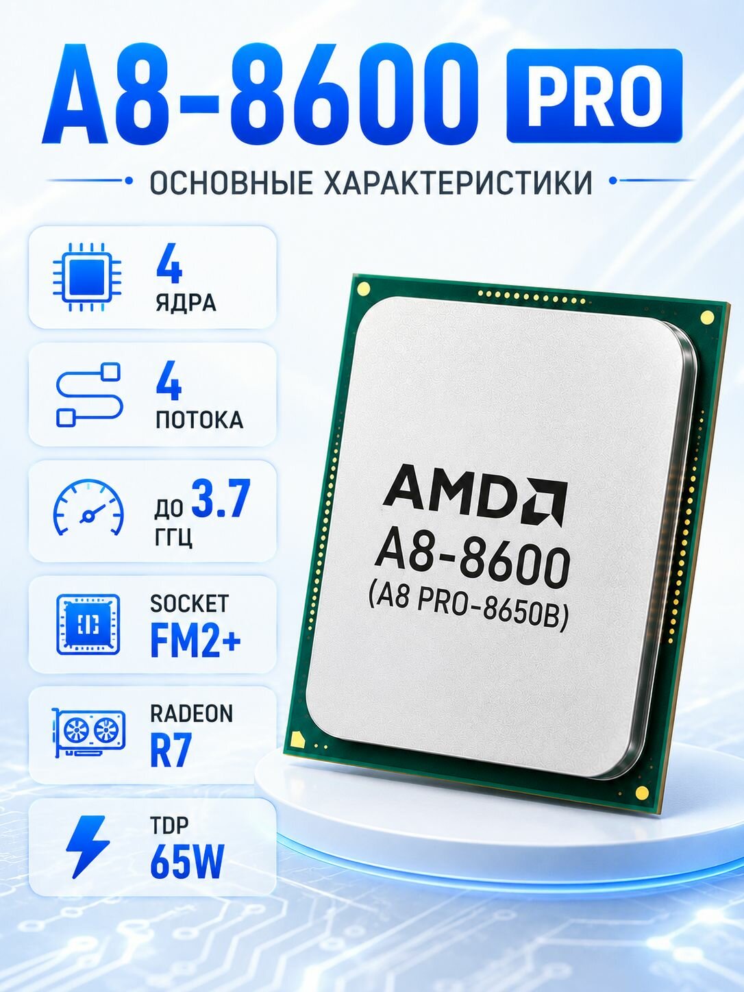 Процессор AMD A8-8600 (AD865BYBI44JC) — фото 1