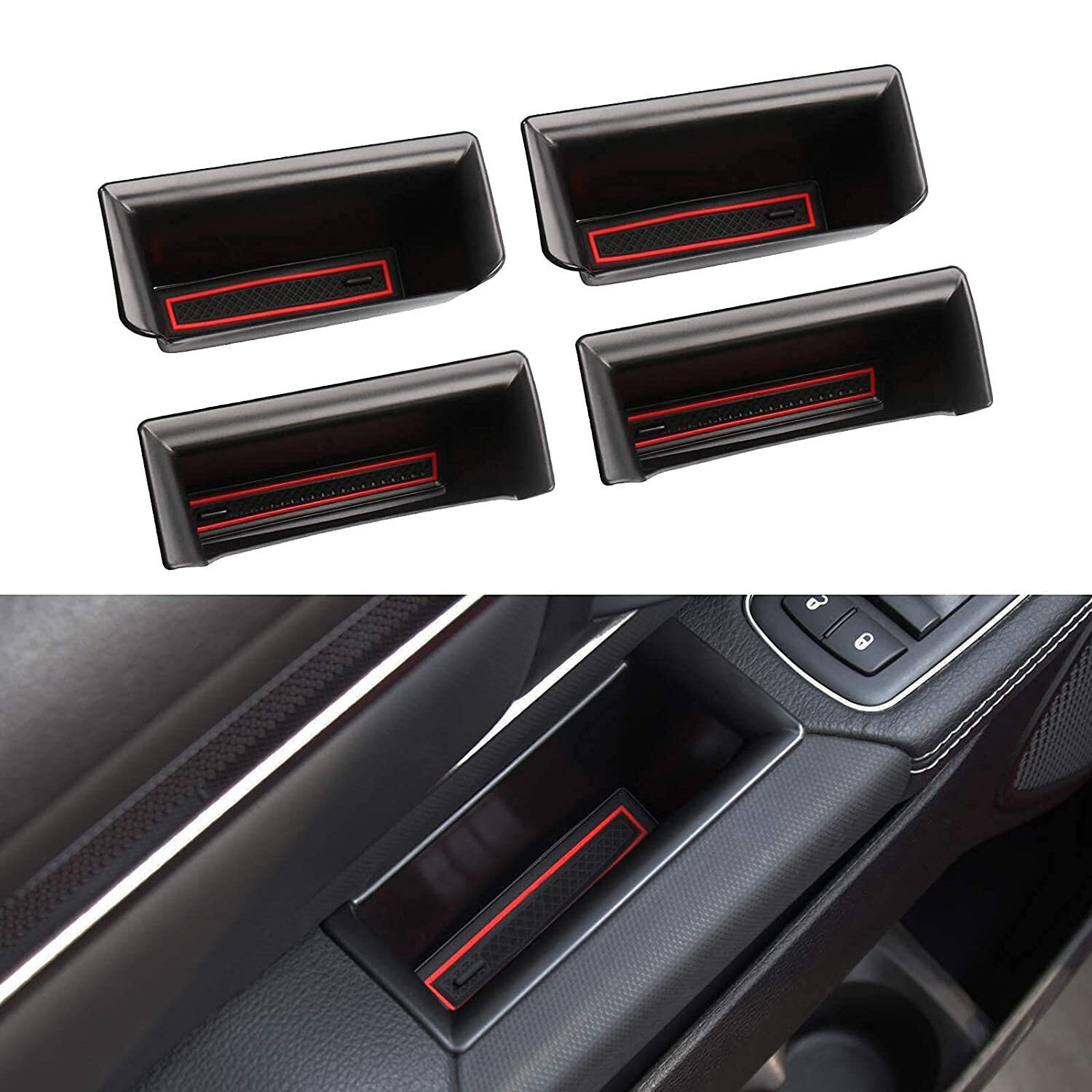 Боковой ящик для хранения на двери автомобиля MyPads для Dodge RAM 1500 2021 2020 2019, 4 шт комплект.