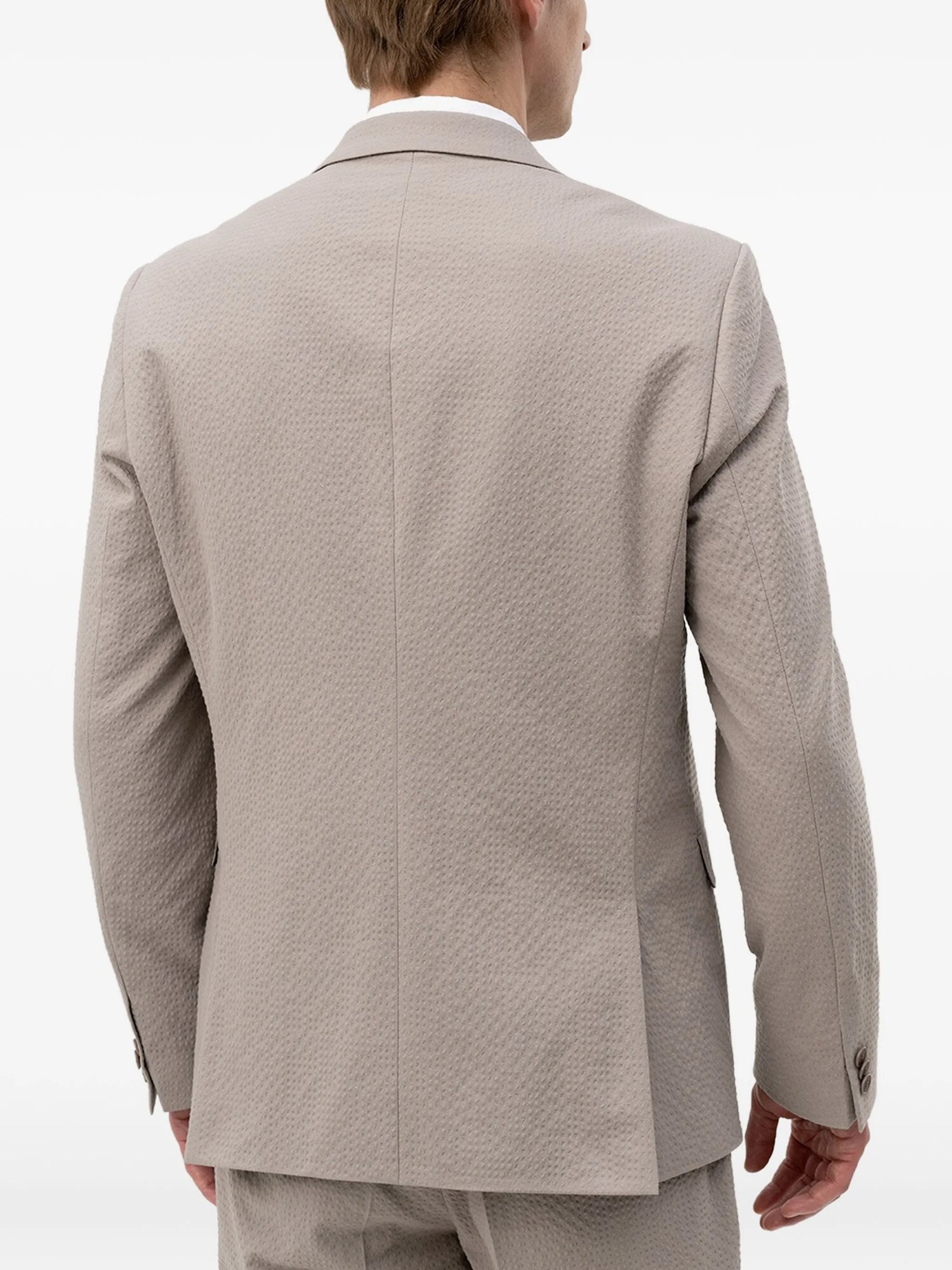 Куртка HUGO Seersucker single-breasted jacket, размер 50, разноцветный — фото 1