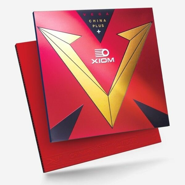 Накладка Xiom Vega Hybrid China Plus (толщина MAX, красная)
