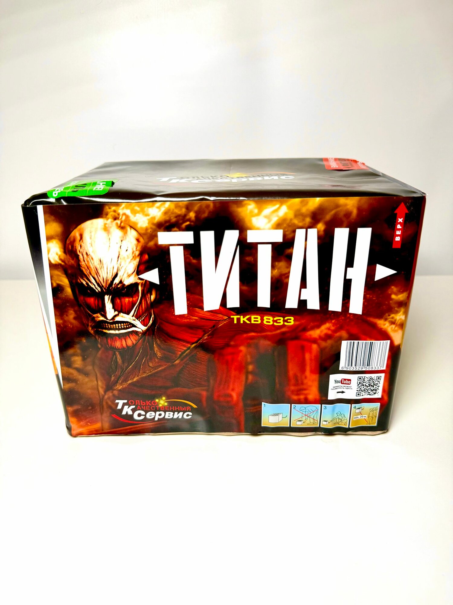 Батарея салютов "Титан", 33 залпа, калибр(дюйм) 0.8" , "ТК Сервис" , TKB833