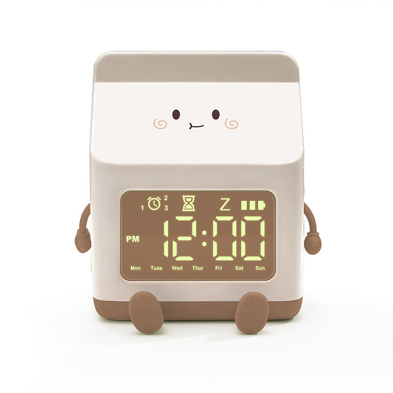 Настольные будильники Jane модные, beige, fun alarm clock, визуальное отображение времени