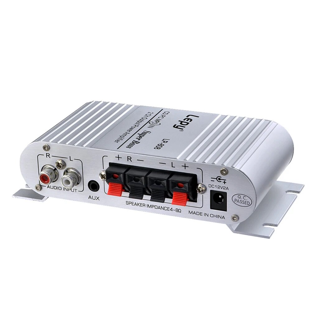 Усилитель Woopker LP-808 HIFI 20Вт*2 Silvery