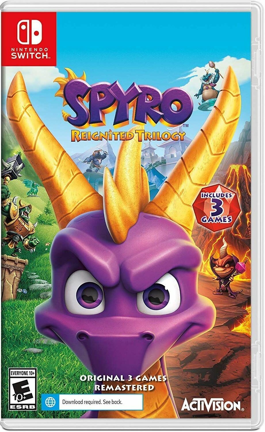 Игра Spyro Reignited Trilogy (Спайро) (Nintendo Switch, Английская версия)
