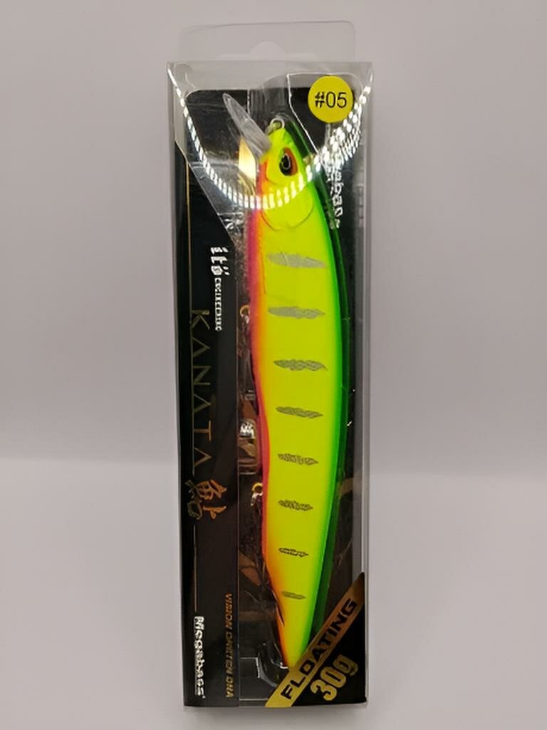 Воблер минноу Megabass Kanata, 160мм, 30г, плавающий воблер на хищника