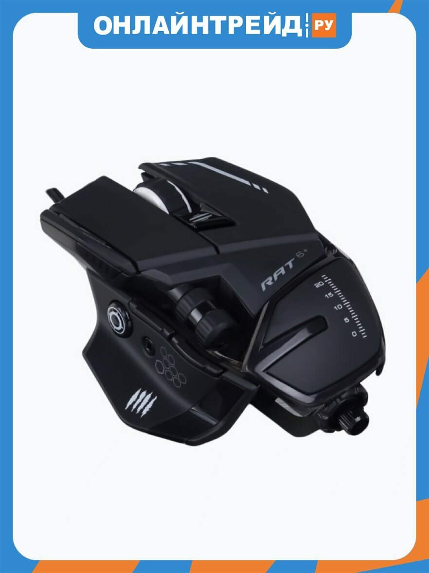 Мышь Madcatz Mad Catz R.A.T. 6+ чёрная PMW3360